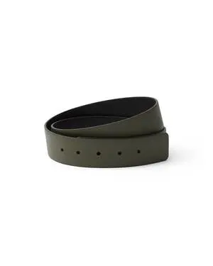 Prada Reversible Saffiano Leather Belt Strap - Green