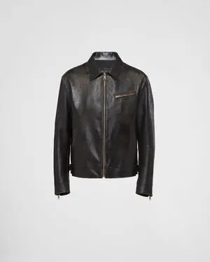 Prada Leather Jacket - Black | Editorialist