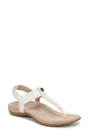 Vionic Brea T-strap Sandal - White
