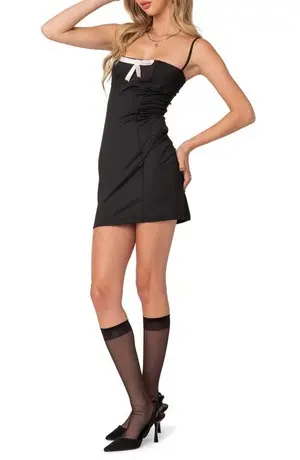 EDIKTED Nancy Bow Mini Dress