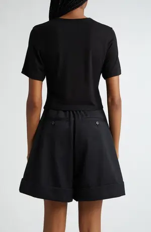 Simone Rocha Easy Bow Tails Cotton T-shirt - Black