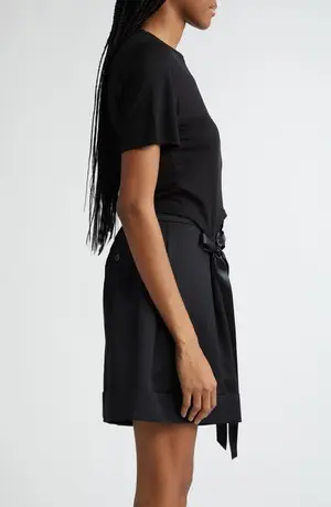 Simone Rocha Easy Bow Tails Cotton T-shirt - Black