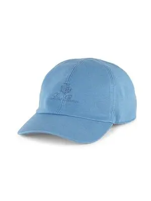 Loro Piana Men's Logo Baseball Cap - Soap Azure  Soap Azure