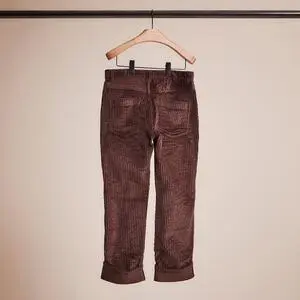Coach Restored Corduroy Pants - Dark Teak