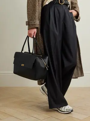 ANYA HINDMARCH Seaton Large Textured-leather Shoulder Bag