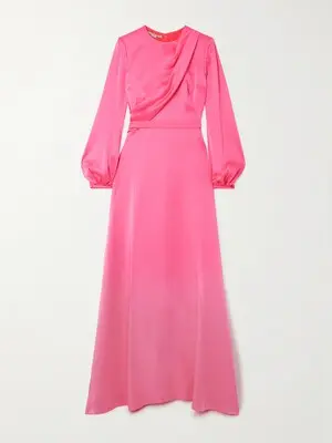 Stella McCartney Draped Duchesse-satin Gown