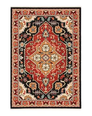 ORIENTAL WEAVERS Lilihan 4929a Runner Area Rug, 2'6 X 12 - Black/red