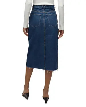 Veronica Beard Victoria Long Denim Midi Skirt