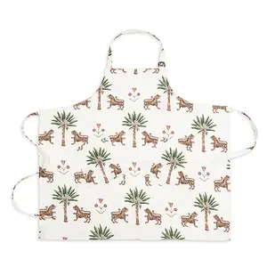 MATOUK Schumacher Linen Apron - Tiger Palm Tigereye
