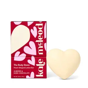 KATE MCLEOD Heart-shaped Body Stone Almond & Dark Chocolate