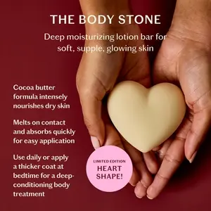 KATE MCLEOD Heart-shaped Body Stone - Jasmine & Chamomile