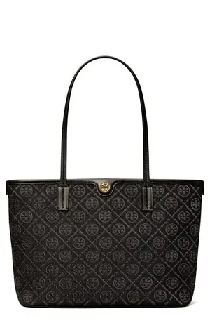 Tory Burch Small T Monogram Zip Tote