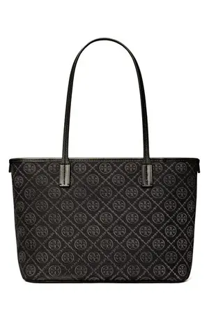 Tory Burch Small T Monogram Zip Tote