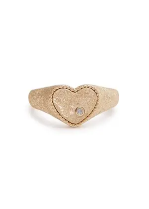 Yvonne Léon Baby Chevalier Pinky Ring - Gold