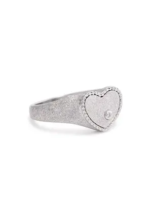 Yvonne Léon Baby Chevalier Pinky Ring - Silver
