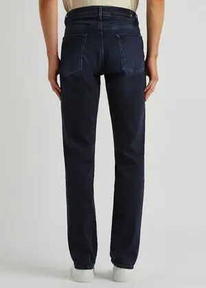 7 For All Mankind Slimmy Luxe Performance+ Jeans - Dark Blue