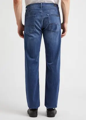 7 For All Mankind Stretch-denim Straight-leg Jeans