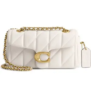 COACH Tabby Quilted Leather Convertible Shoulder Bag - B4/chalk