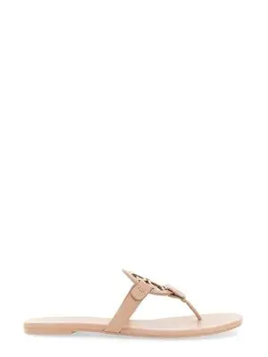 Tory Burch Miller Leather Sandals Beige