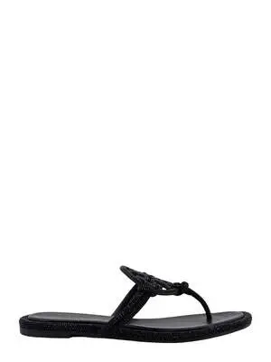 Tory Burch Miller Leather Sandals Black