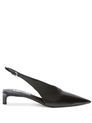 JIL SANDER POINT TOE SLINGBACK - Black