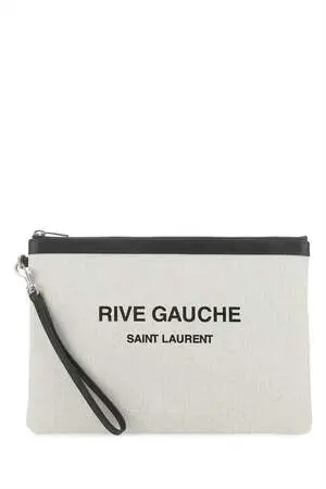 Saint Laurent Saint Laurent Rive Gauche Clutch - Beige O Tan