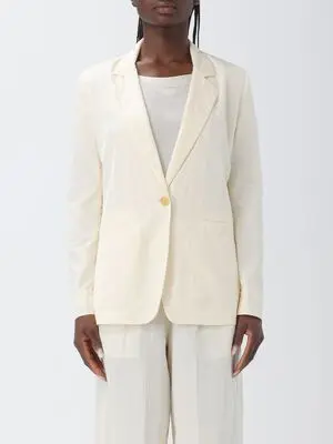 FORTE_FORTE Collared Jacket - White