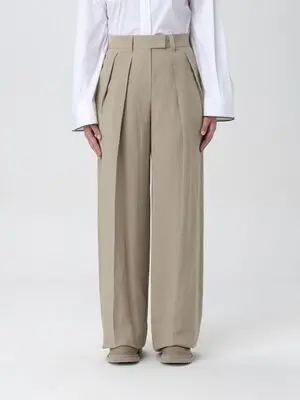 Brunello Cucinelli Brunello Cucinelli Pleated Wide-Leg Trousers Beige
