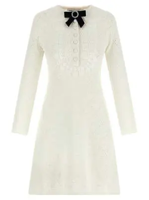 SELF-PORTRAIT Lace Mini Dress - White