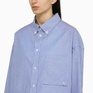 DARKPARK White Striped Cotton Button Down Shirt