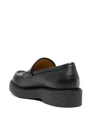 Gucci Interlocking G-plaque Loafers - Black