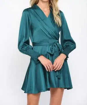 Fate Last First Kiss Dress In Teal - Blue