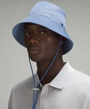 Lululemon Nylon Bucket  Hat Cinchable Baby Blue Size L/XL NEW Lululemon Womens Cinchable Wide Brim Bucket Hat - Utility  main image 4