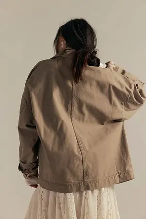 Free People We The Free Easy That Canvas Jacket - Dutch Cocoa