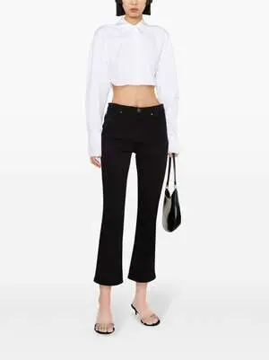 Patrizia Pepe Cropped Cotton Shirt