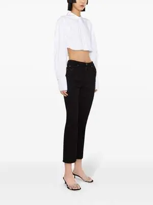 Patrizia Pepe Cropped Cotton Shirt