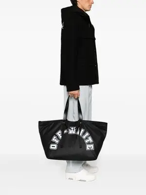 Off-White Logo-print Mesh Tote Bag