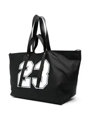 Off-White Logo-print Mesh Tote Bag