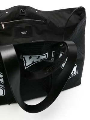 Off-White Logo-print Mesh Tote Bag