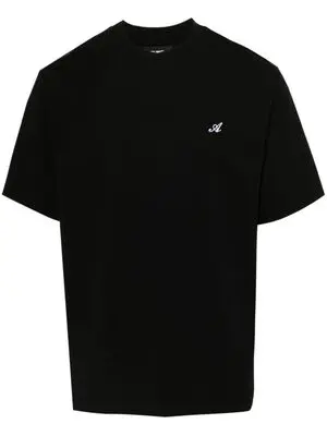 Axel Arigato Logo-embroidered T-shirt - Black