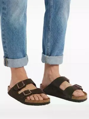 BIRKENSTOCK Arizona Leather Sandals - Brown