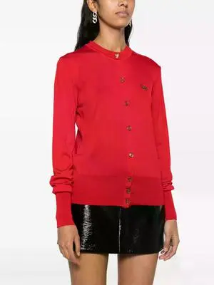 VIVIENNE WESTWOOD Fine-knit Cardigan - Red