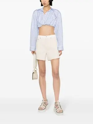 Stella McCartney Two-tone Denim Shorts