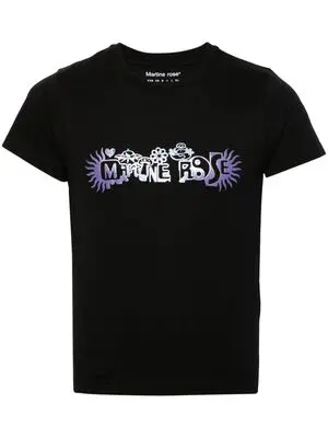 Martine Rose Logo-print Cotton T-shirt - Black