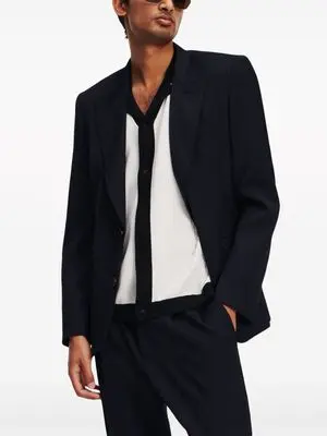 Karl Lagerfeld Peak-lapel Single-breasted Blazer