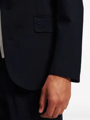 Karl Lagerfeld Peak-lapel Single-breasted Blazer
