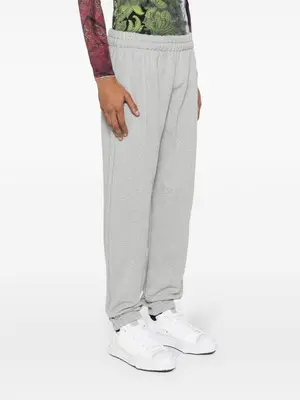 Gcds Embroidered-logo Track Pants - Grey