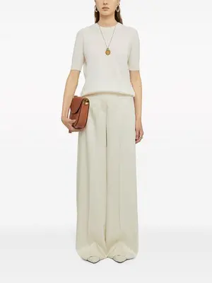 JIL SANDER Wide-leg Tailored Trousers - White
