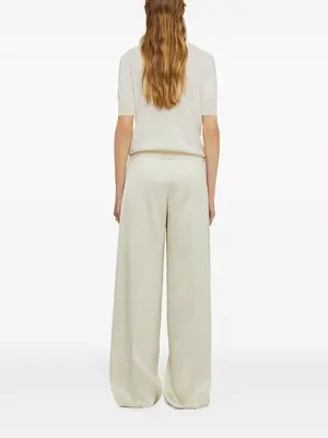 JIL SANDER Wide-leg Tailored Trousers - White