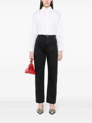 Pinko Embroidered-logo Poplin Shirt